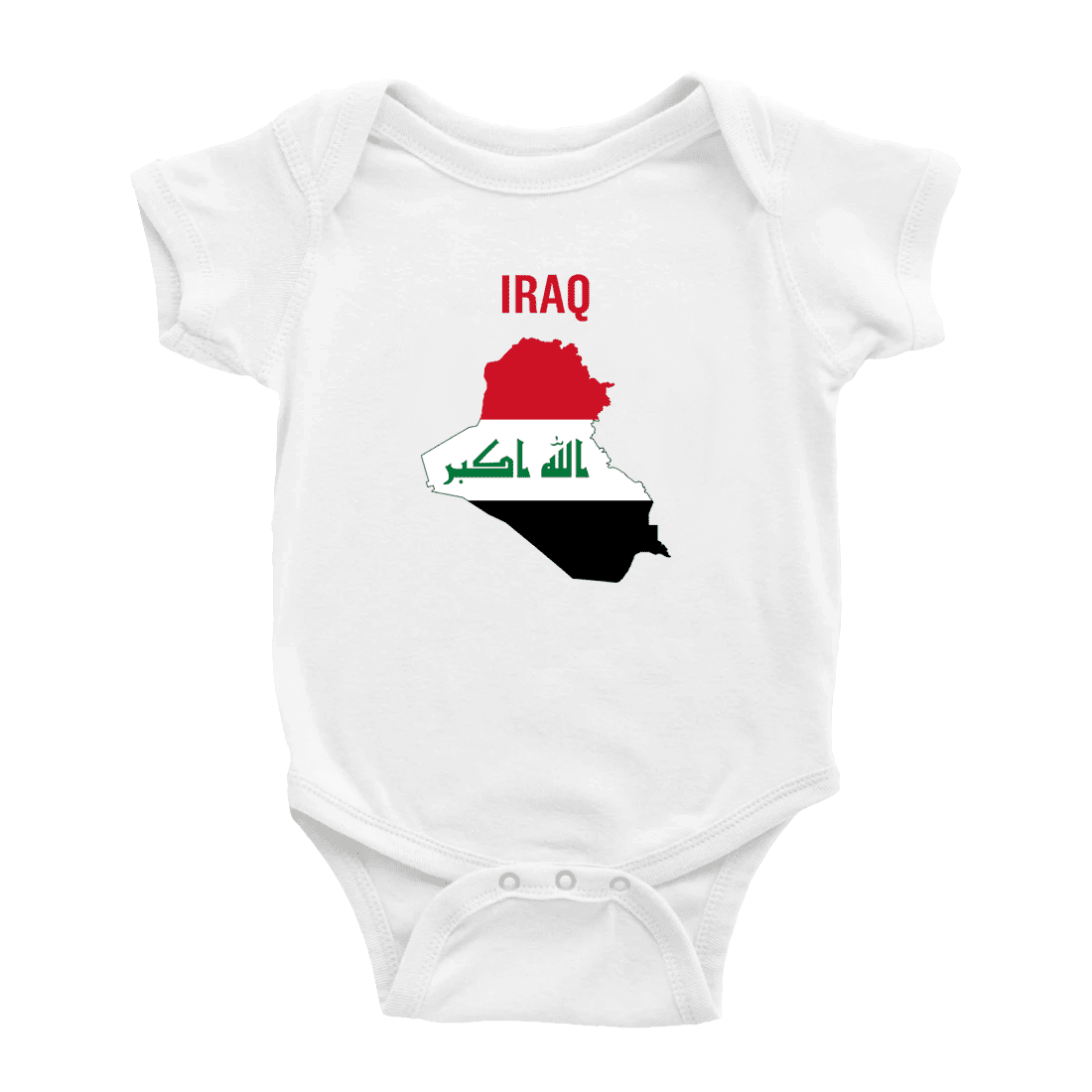 Iraq Map Flag Cute Baby Romper (White, 3-6 Months) - Walmart.com
