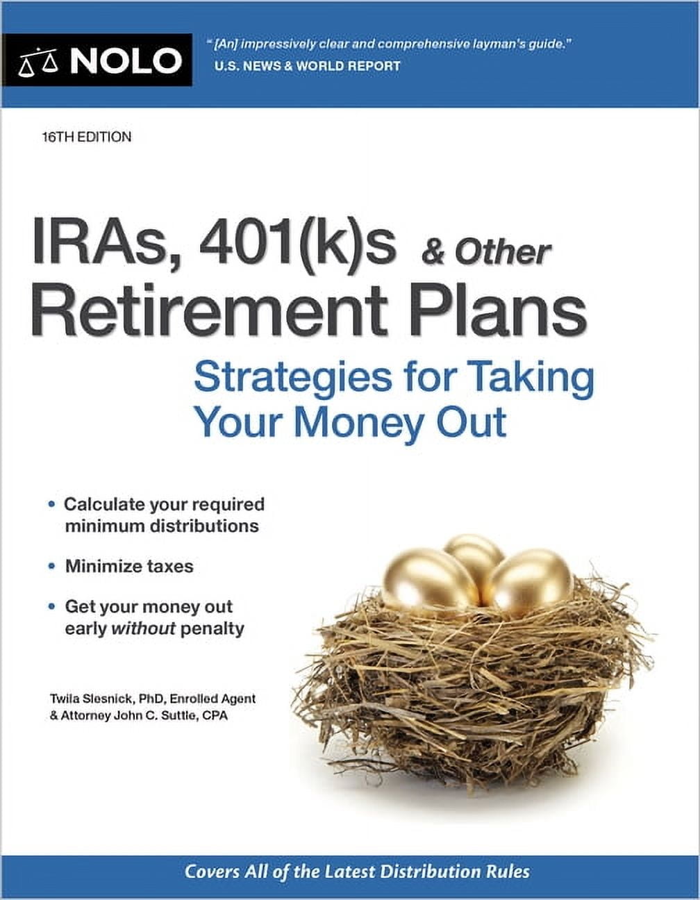 Iras, 401(k)S & Other Retirement Plans: Strategies for Taking Your Money Out, (Paperback ...