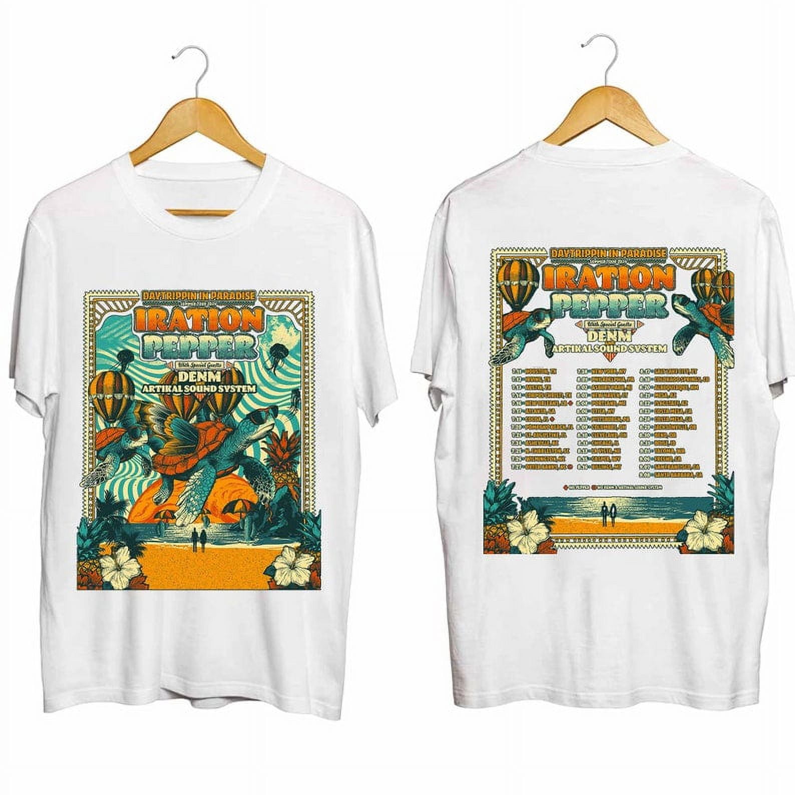 Iration - Daytrippin in Paradise Summer 2024 Shirt, Iration Band Fan ...