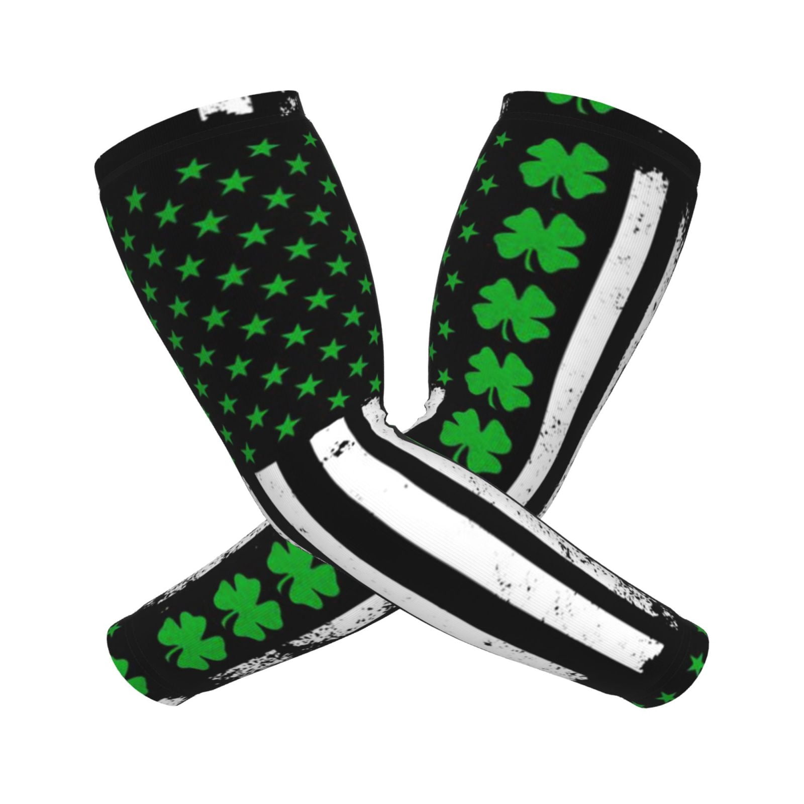 Ireland America Flag Shamrock Arm Sleeves For Men And Women Compression ...