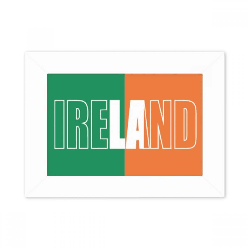 Ireland Country Flag Name Photo Mount Frame Picture Art Painting ...