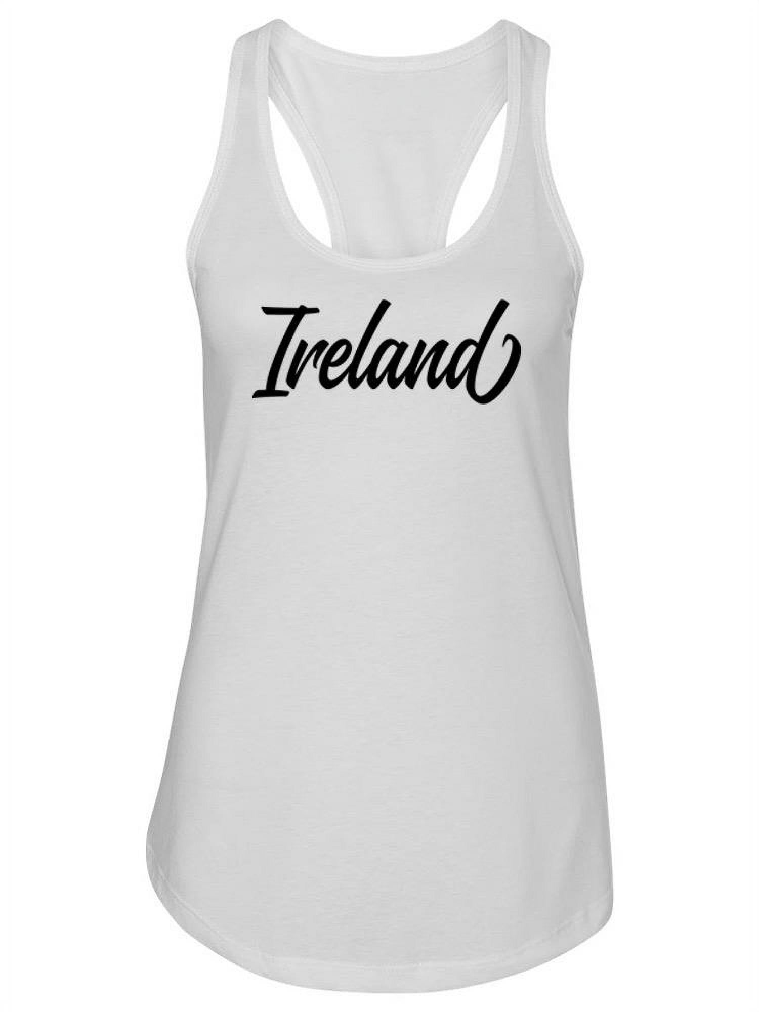 Ireland Cursive Tank Women -Image by Shutterstock, Female Medium ...