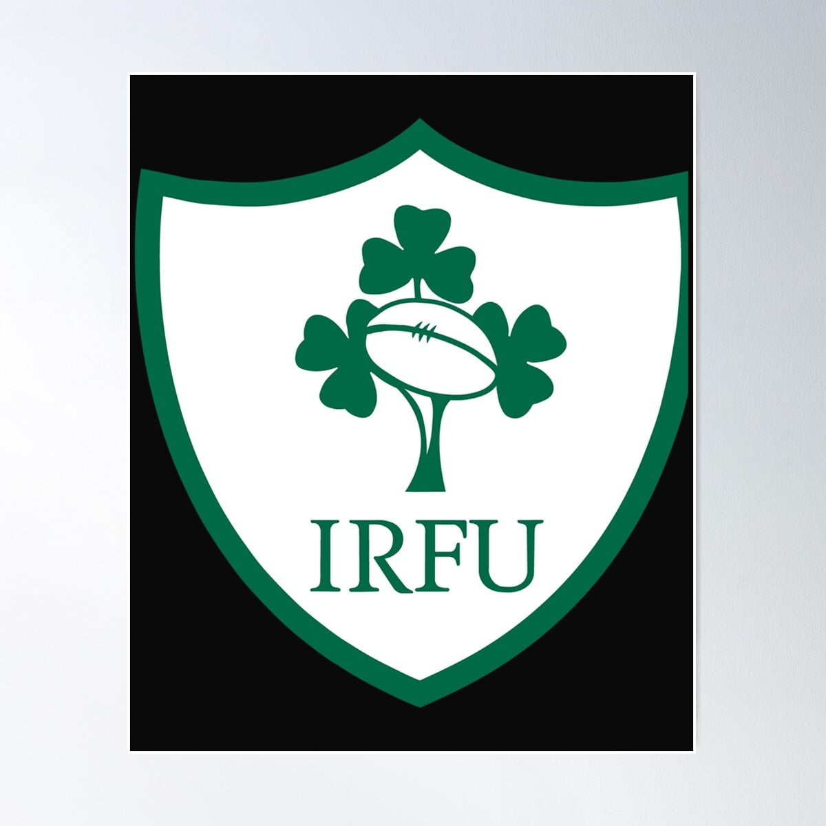 Ireland Irfu-Rugby -Badges Poster Wall Art, Modern Wall Decor, 16x24 ...