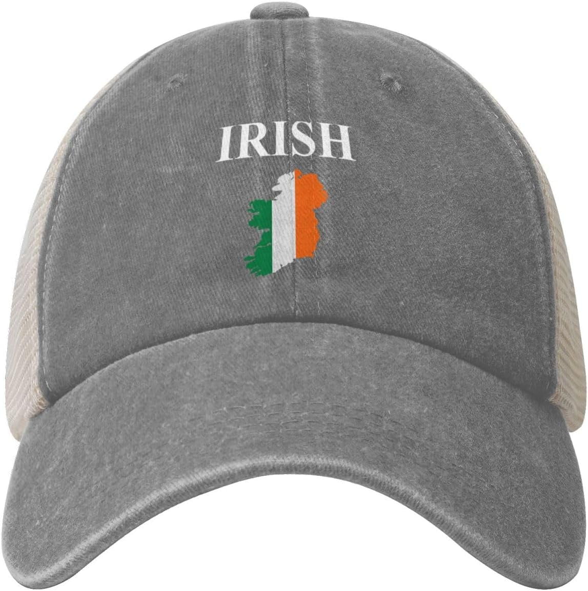 Ireland Irish Flag Cowboy Hat Men Vintage Mesh Baseball Cap Women ...