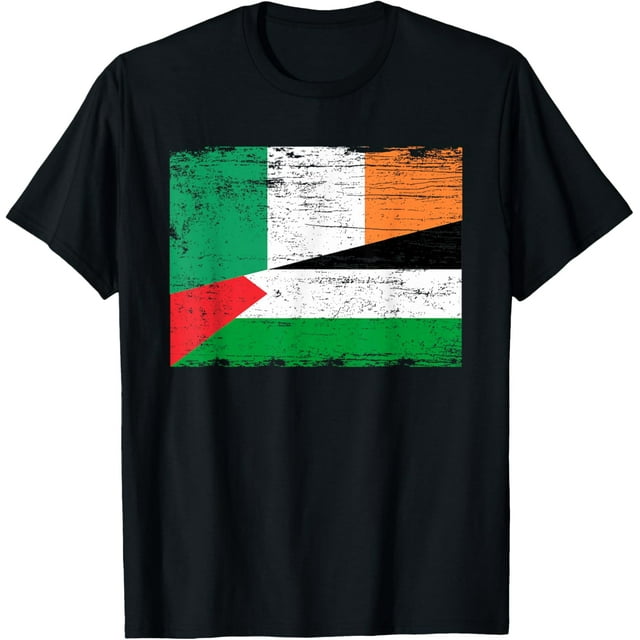 Ireland Palestine Flags | Half Irish Half Palestinian T-Shirt - Walmart.com