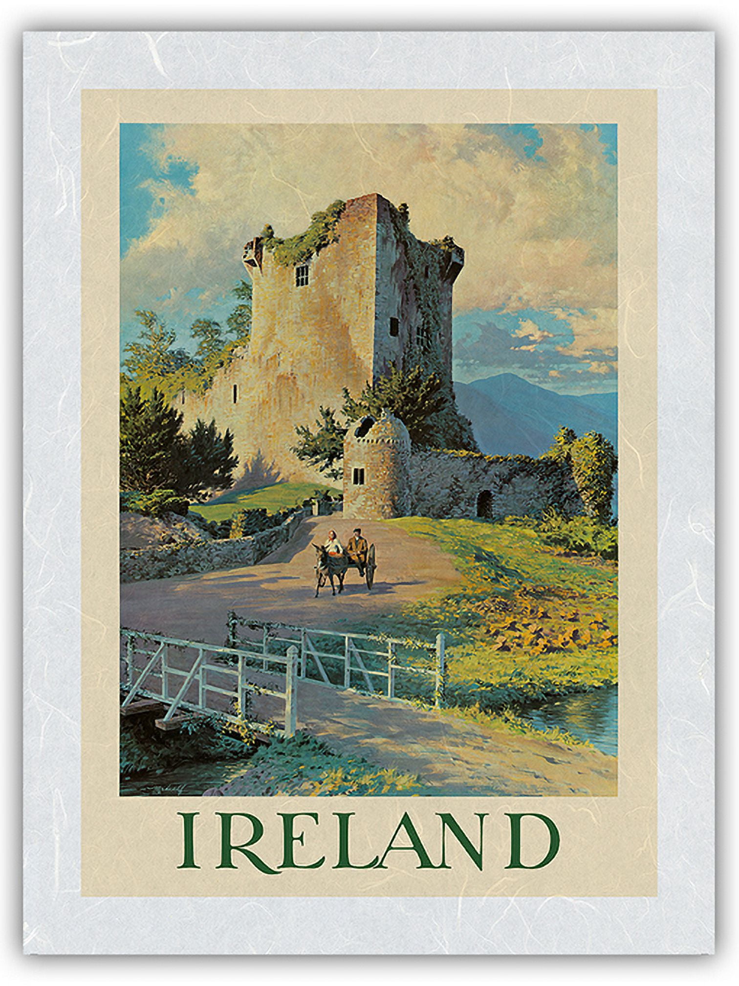 Ireland - Ross Castle Killarney - Vintage Travel Poster by William ...