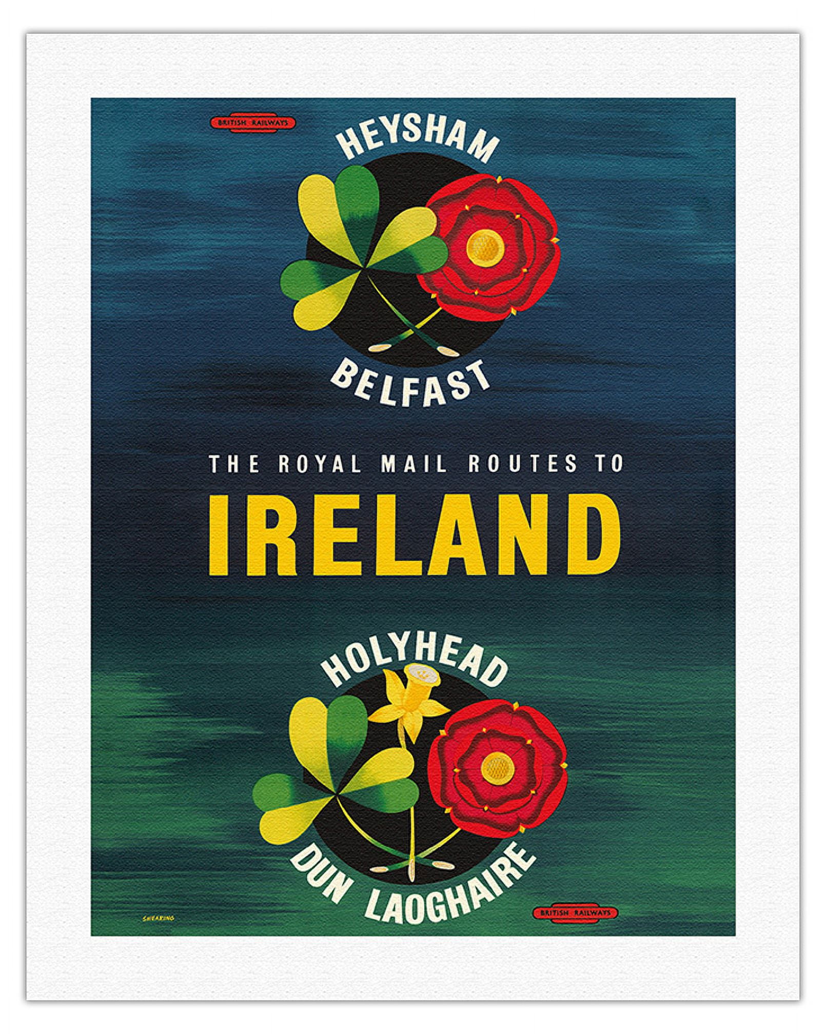 Ireland - Royal Mail Routes - British Railways - Vintage Railroad ...