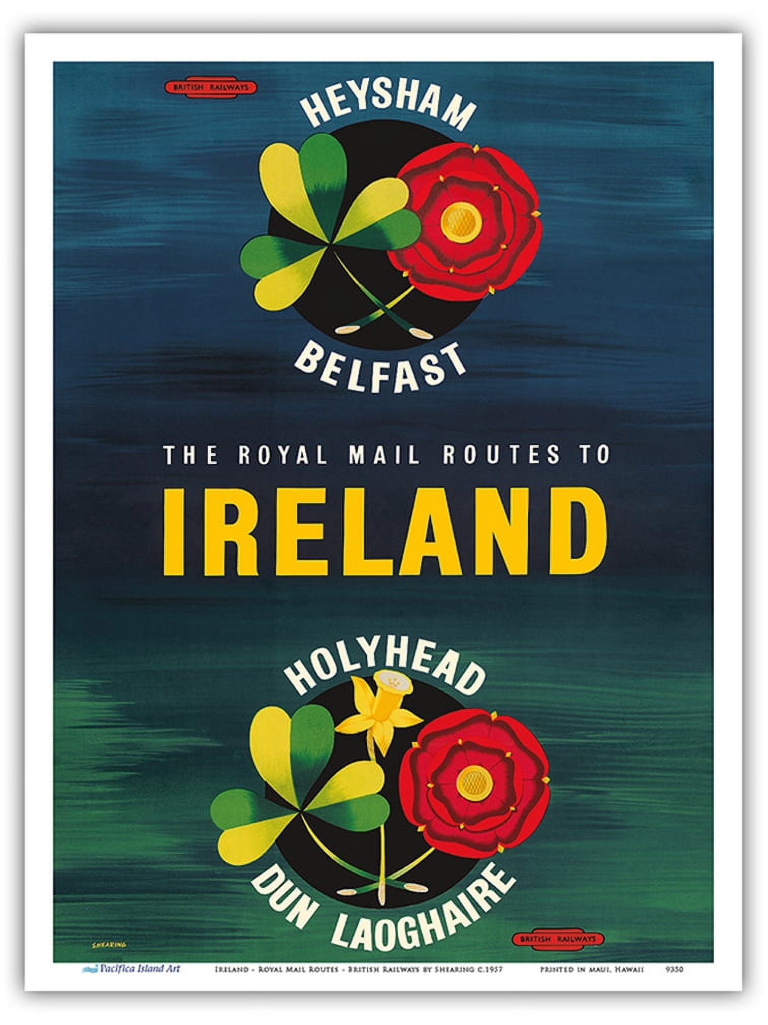 Ireland - Royal Mail Routes - British Railways - Vintage Railroad ...