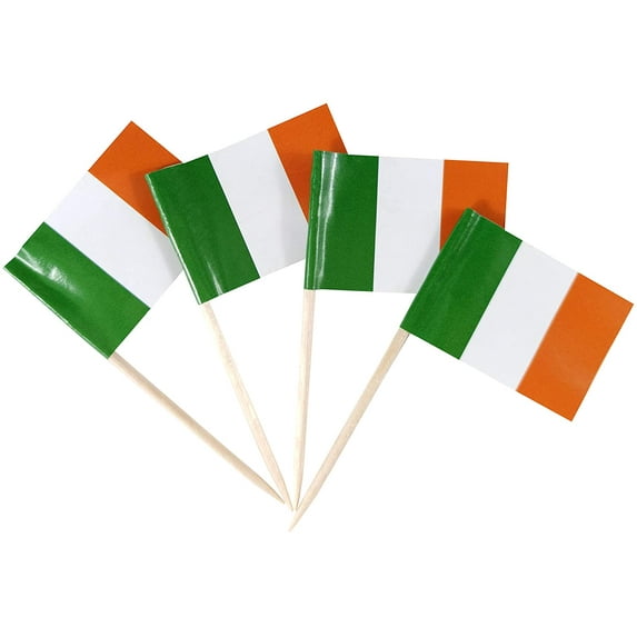 Ireland Toothpick Flag Irish Mini Small Cupcake Topper Flags (200 pcs ...