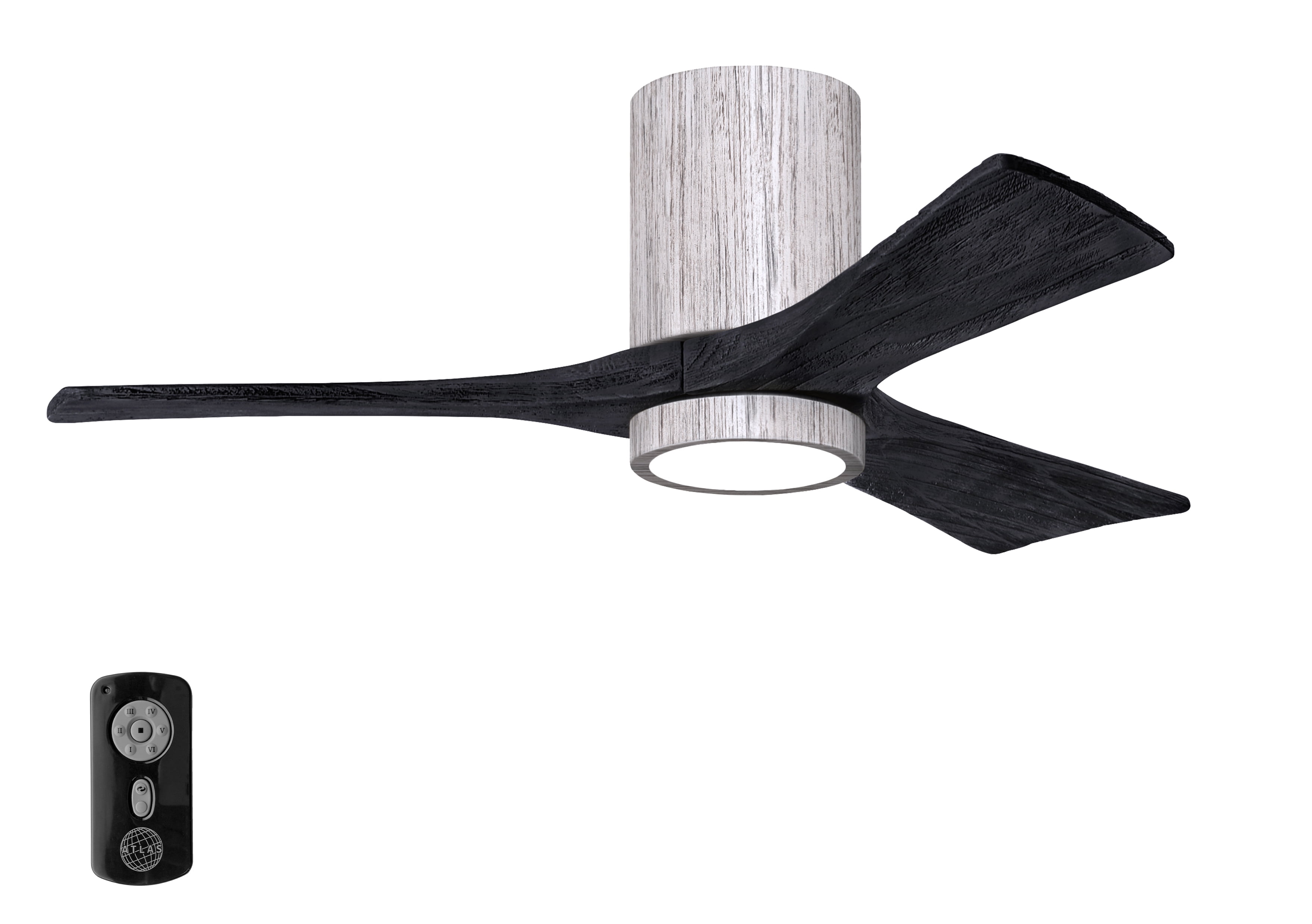 Matthews Fan Company IR3HLK-BW-BK-42 Irene 42" Barn Wood Hugger Ceiling ...