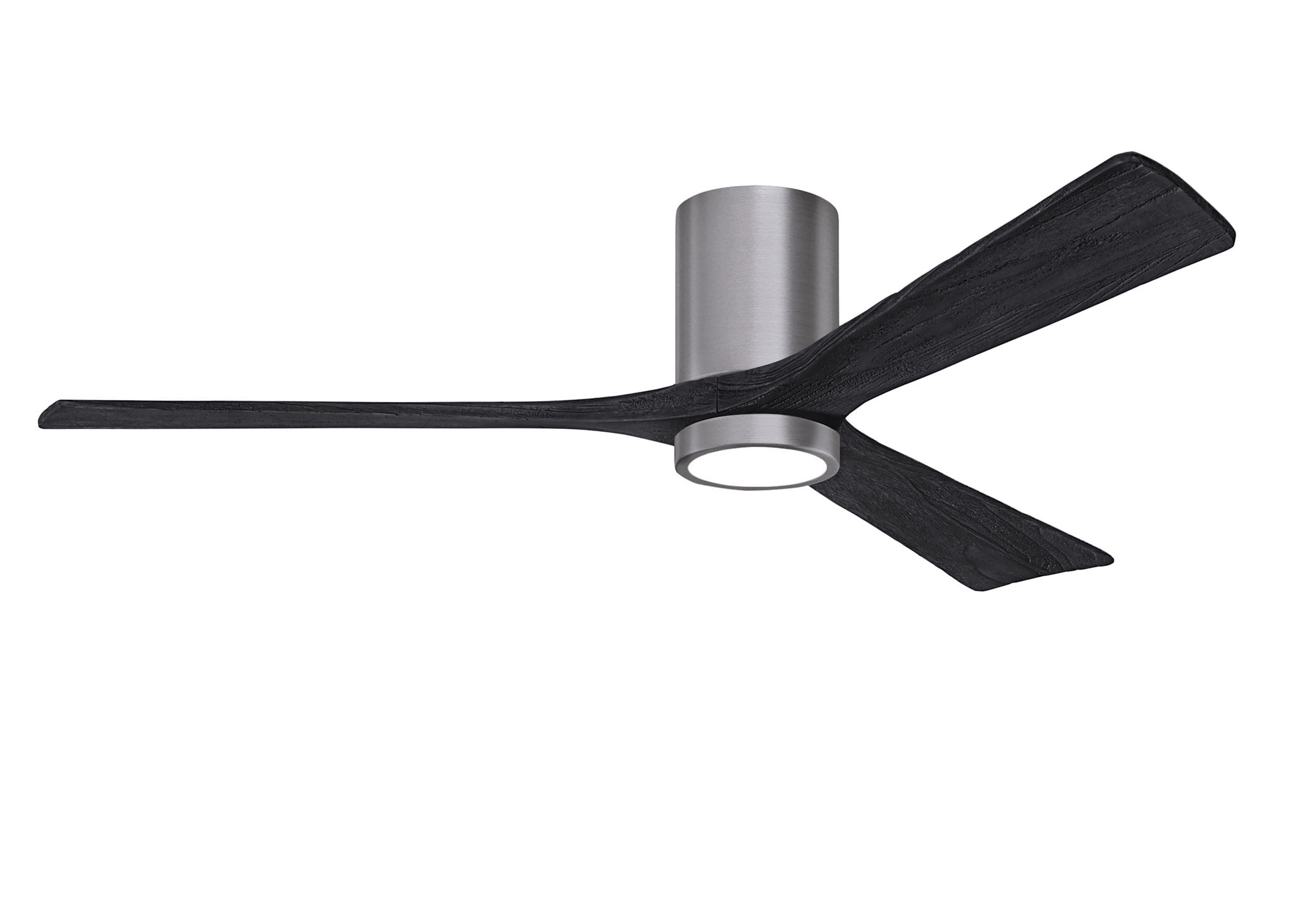 Irene-3HLK three-blade flush mount paddle fan in Brushed Pewter finish ...