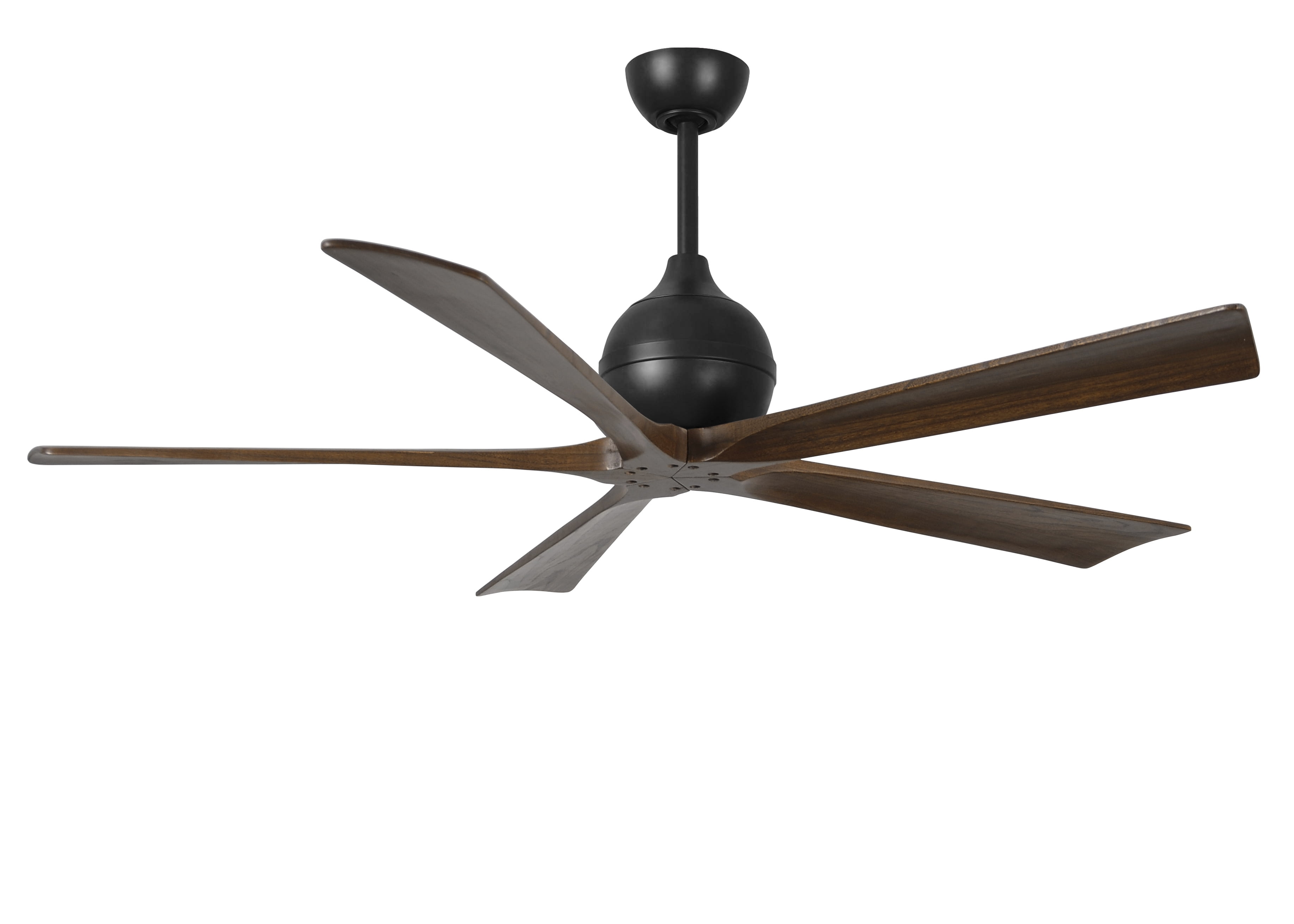 Irene-5 five-blade paddle fan in Matte Black finish with 60" solid ...
