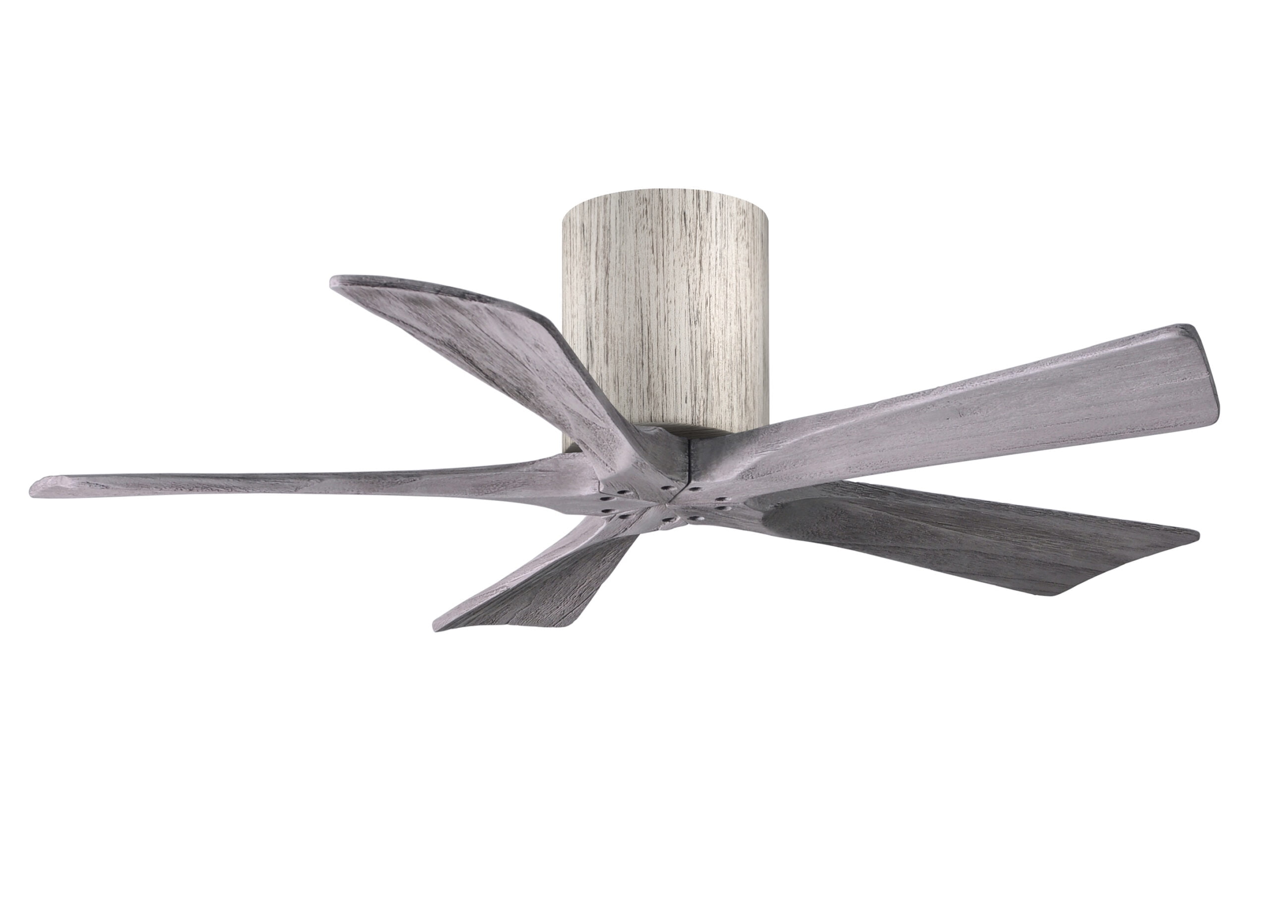 Irene-5H five-blade flush mount paddle fan in Barn Wood finish with 42 ...
