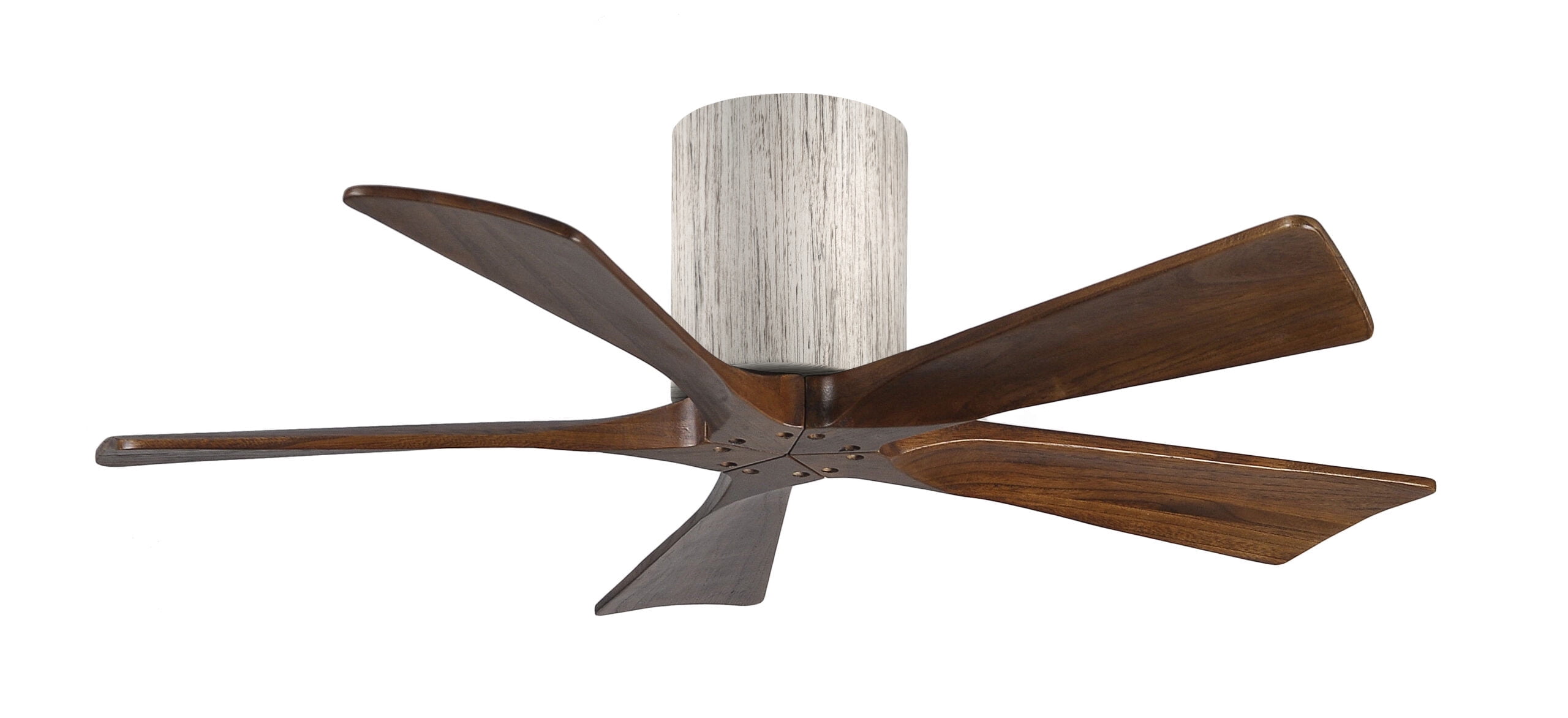 Irene-5H five-blade flush mount paddle fan in Barn Wood finish with 42 ...