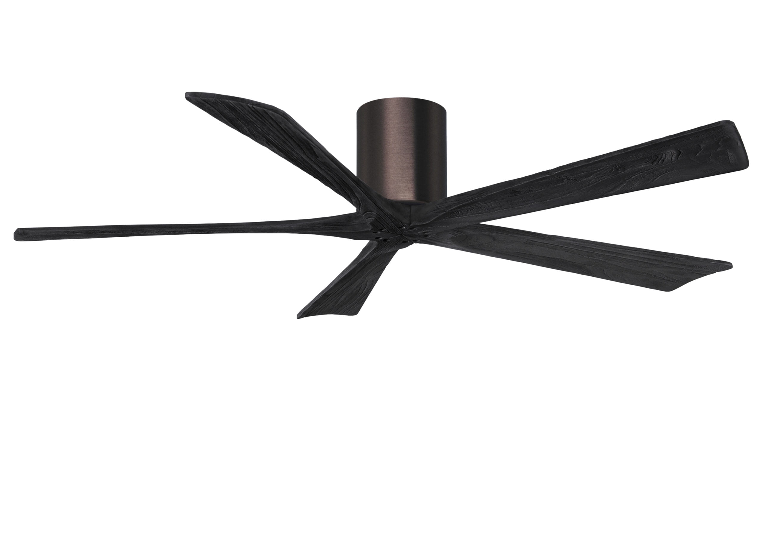 Irene-5H five-blade flush mount paddle fan in Brushed Bronze finish ...