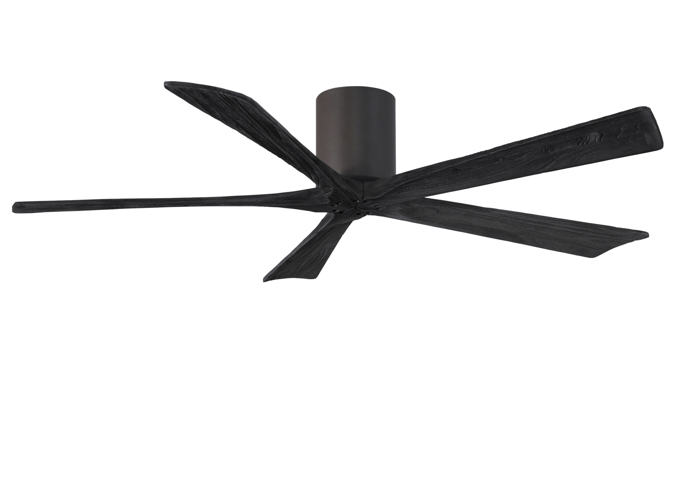 Irene-5H five-blade flush mount paddle fan in Textured Bronze finish ...