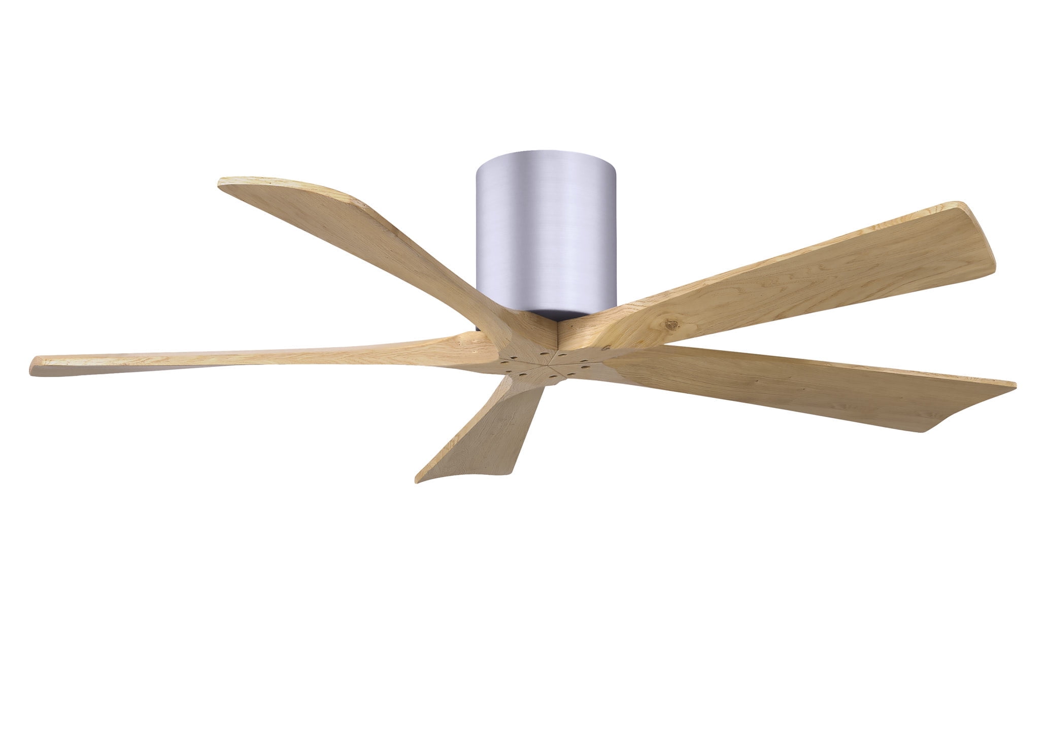 Irene-5H three-blade flush mount paddle fan in Brushed Nickel finish ...