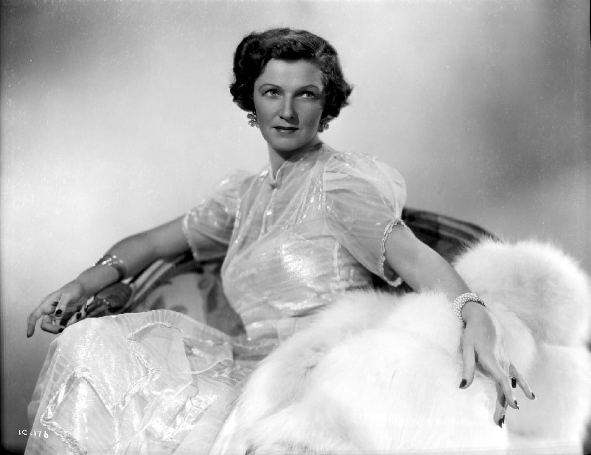 Irene Castle Leaning Sideways with White Coat Photo Print (24 x 30 ...