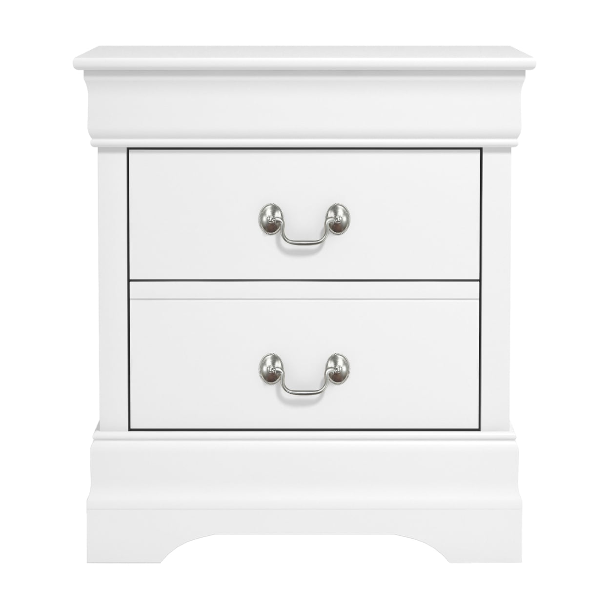 Ireton 2-Drawer White Nightstand (21.5" x 15.8" x 24") - Walmart.com