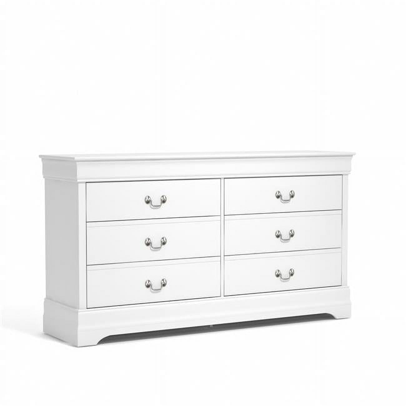 Ireton 6-Drawer White Dresser with Ultra Fast Assembly - Walmart.com