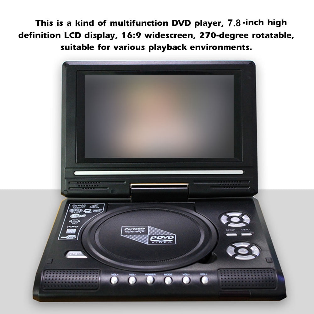 Irfora 78" Widescreen Portable DVD Player with Remote Control, Black ...