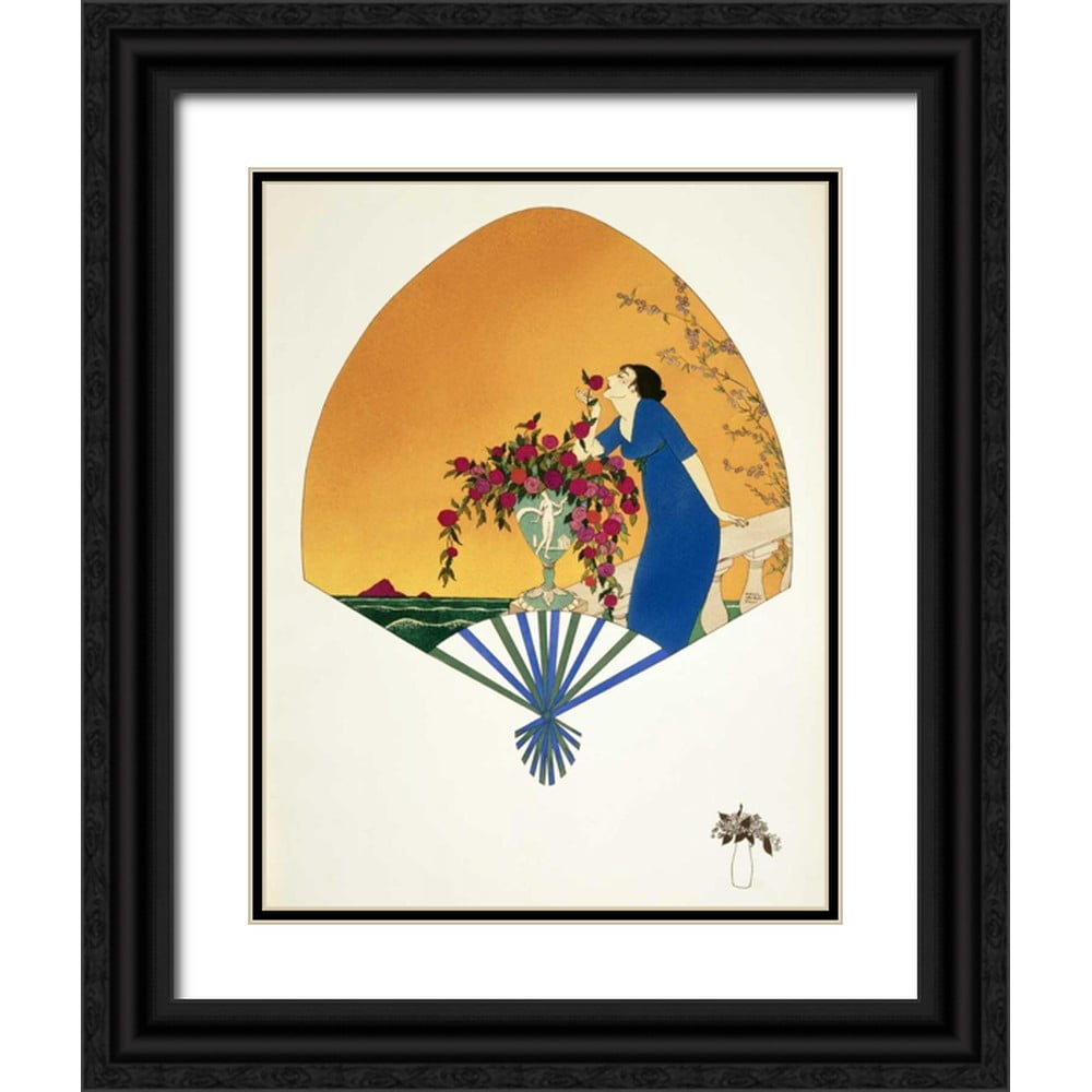 Iribe, Paul 12x14 Black Ornate Wood Framed with Double Matting Museum ...