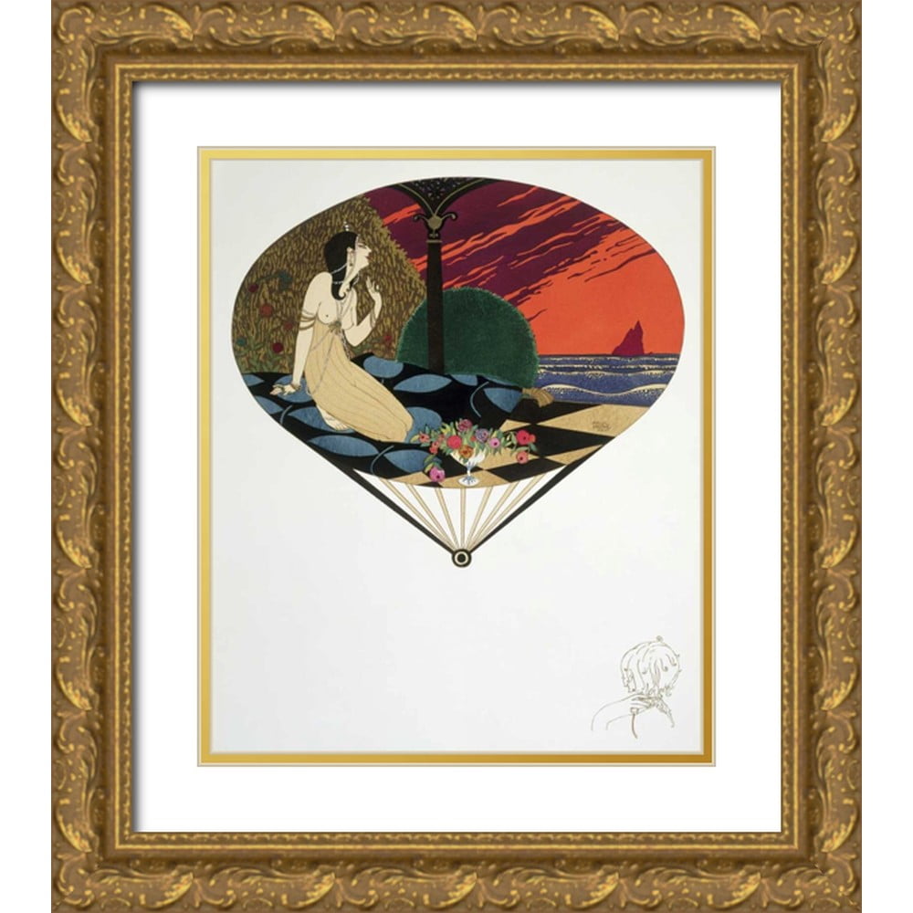 Iribe, Paul 12x14 Gold Ornate Wood Framed with Double Matting Museum ...