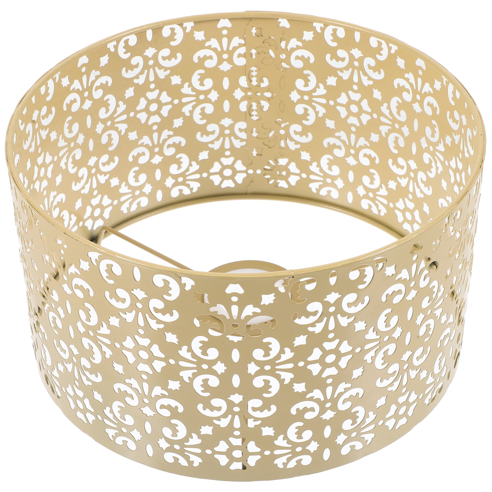 Hytrove Lampshade Light Yellow 1Pack 8.7X8.7X4.7In Wrought Iron Hollow ...