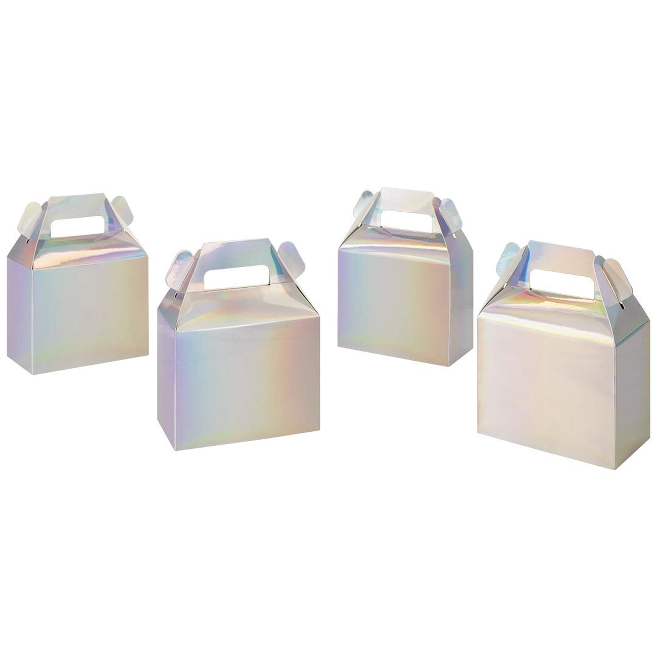 Iridescent Holographic Party Favor Boxes Set, 36 Count, 4.75 Inch ...