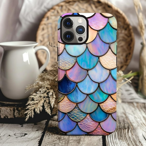 Iridescent Mermaid Tail Case With Shimmer Scale Artwork for iPhone 17 ...