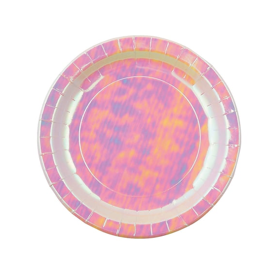 Iridescent Paper Dinner Plates (8Pc) - Party Supplies - 8 Pieces ...