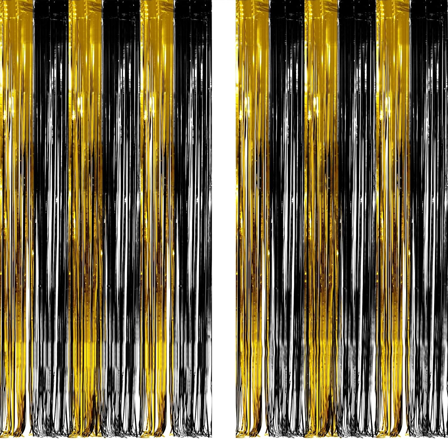 Iridescent Party Streamers Backdrop Neon Transparent Holographic Tinsel ...