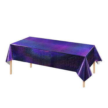 NiHome 4-Pack Iridescent Tablecloths, 54.8x109.6in, Party/Wedding ...