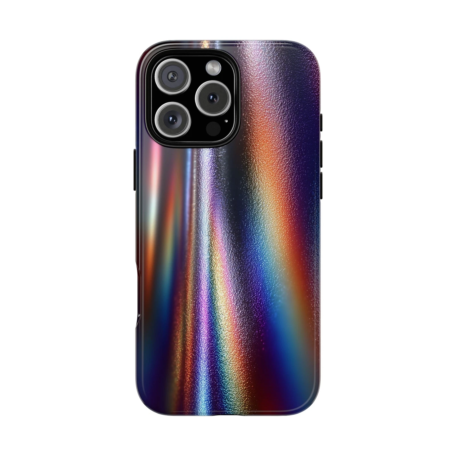 Iridescent Prism Glitter Neon Abstract Phone Case with iPhone 17 ...