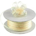 Iridescent Pull String Bows Ribbon, 1/8-inch, 50-Yard (Ivory) - Walmart.com