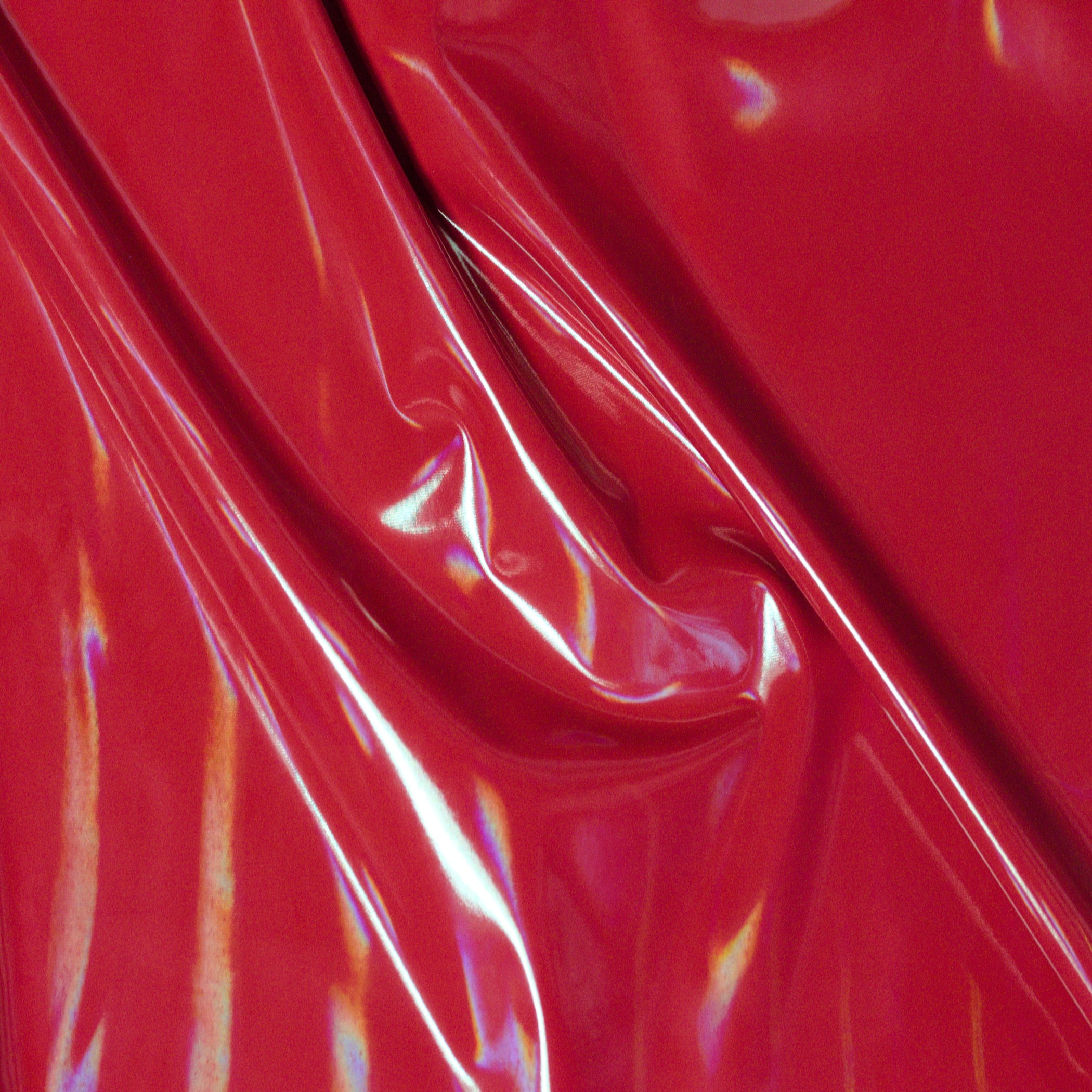 Iridescent Red Stretch PVC fabric for fashion and upholstery - Walmart.com