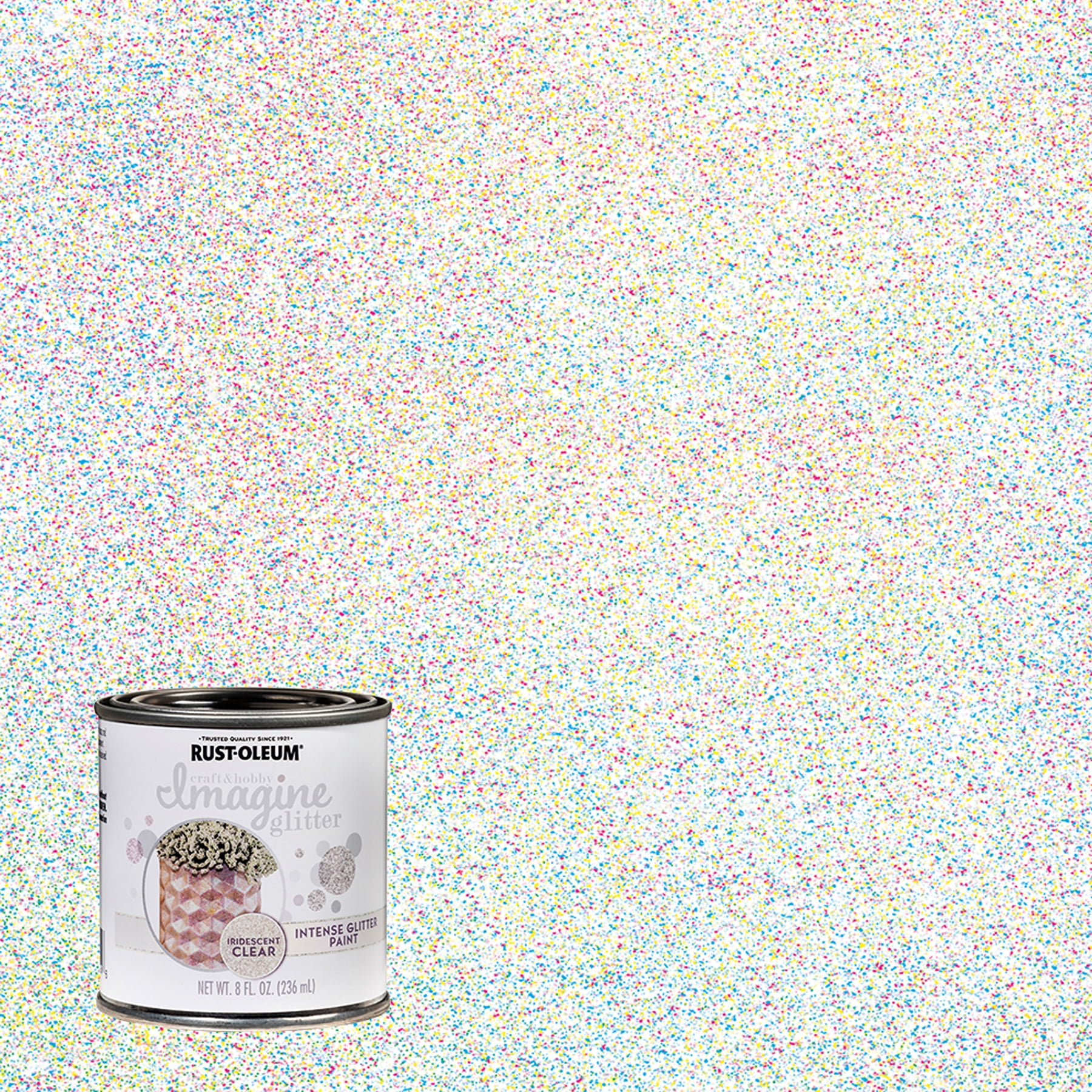 Iridescent, Rust-Oleum Craft & Hobby Imagine Intense Glitter Paint ...
