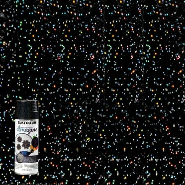 Midnight Black, Rust-Oleum Craft & Hobby Imagine Glitter Spray Paint ...