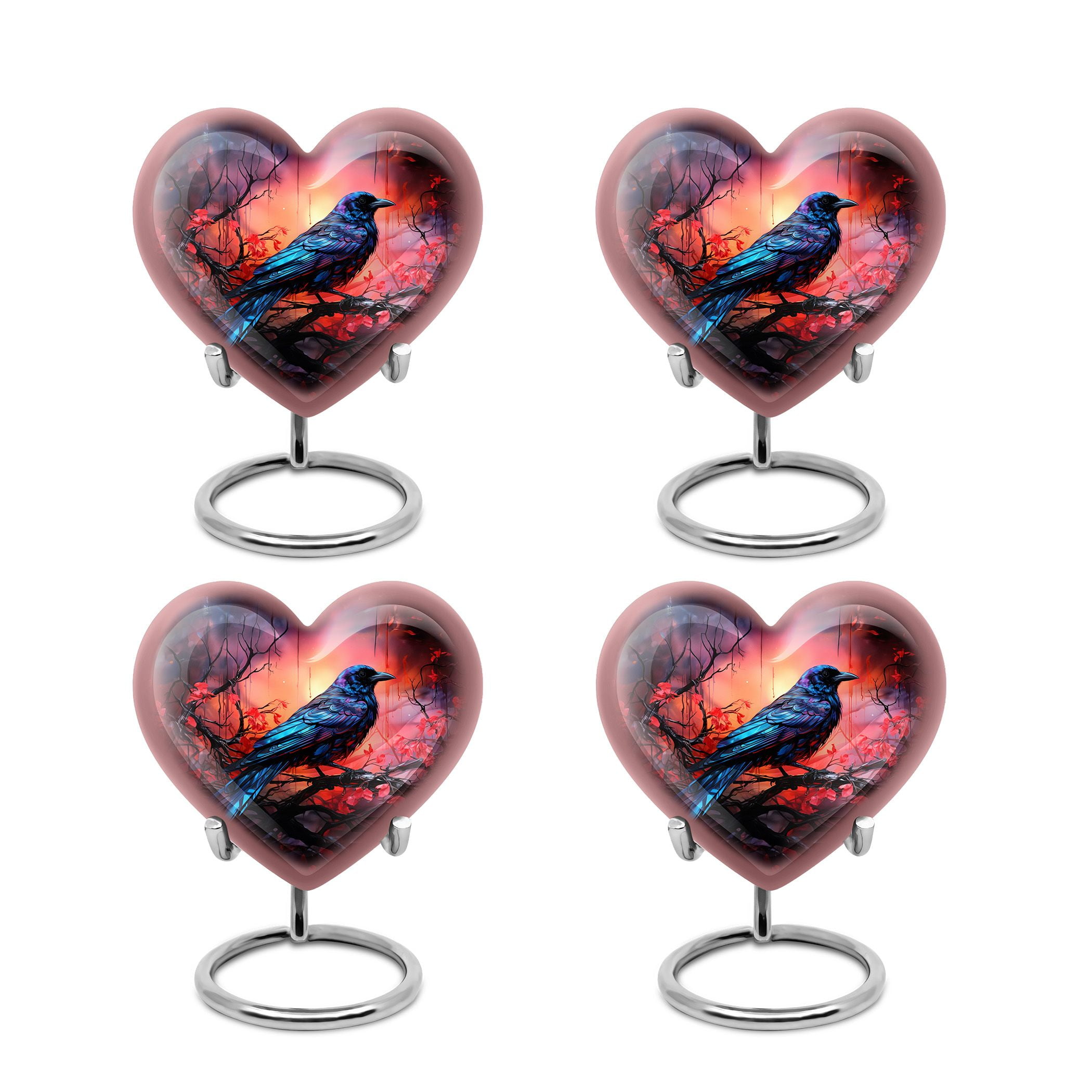 Iridescent Watcher Among Crimson Leaves Keepsakes For Ashes - Urns For ...