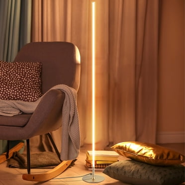 Ozarke Solstice Glass Globe Floor Lamp - Contemporary LED Standing ...