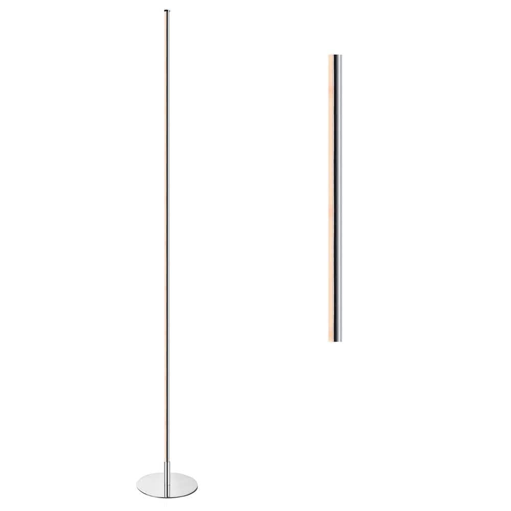 Iris 59.5 in. Chrome Integrated LED Floor Lamp - Walmart.com