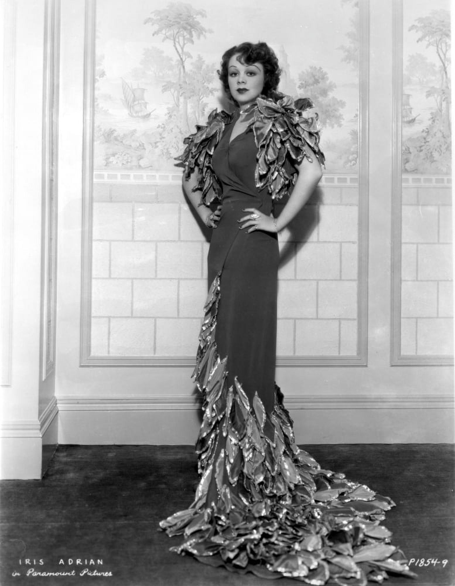 Iris Adrian in an embellished dress Photo Print (24 x 30) - Walmart.com