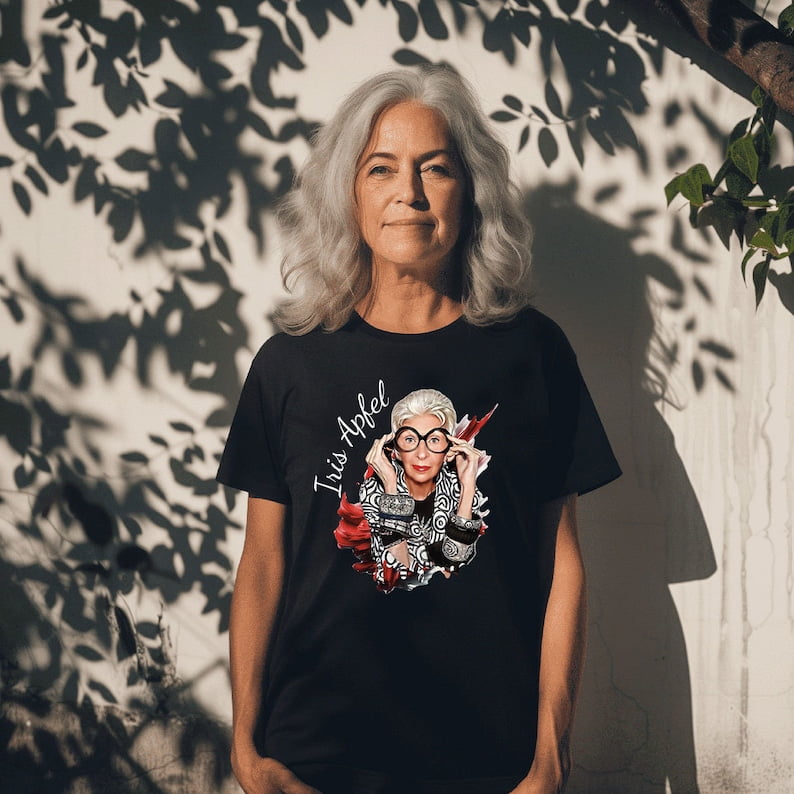 Iris Apfel Shirt, RIP Iris Apfel Shirt, Iris Apfel Rememberance, Fashion Icon Tee, Iris Apfel ...