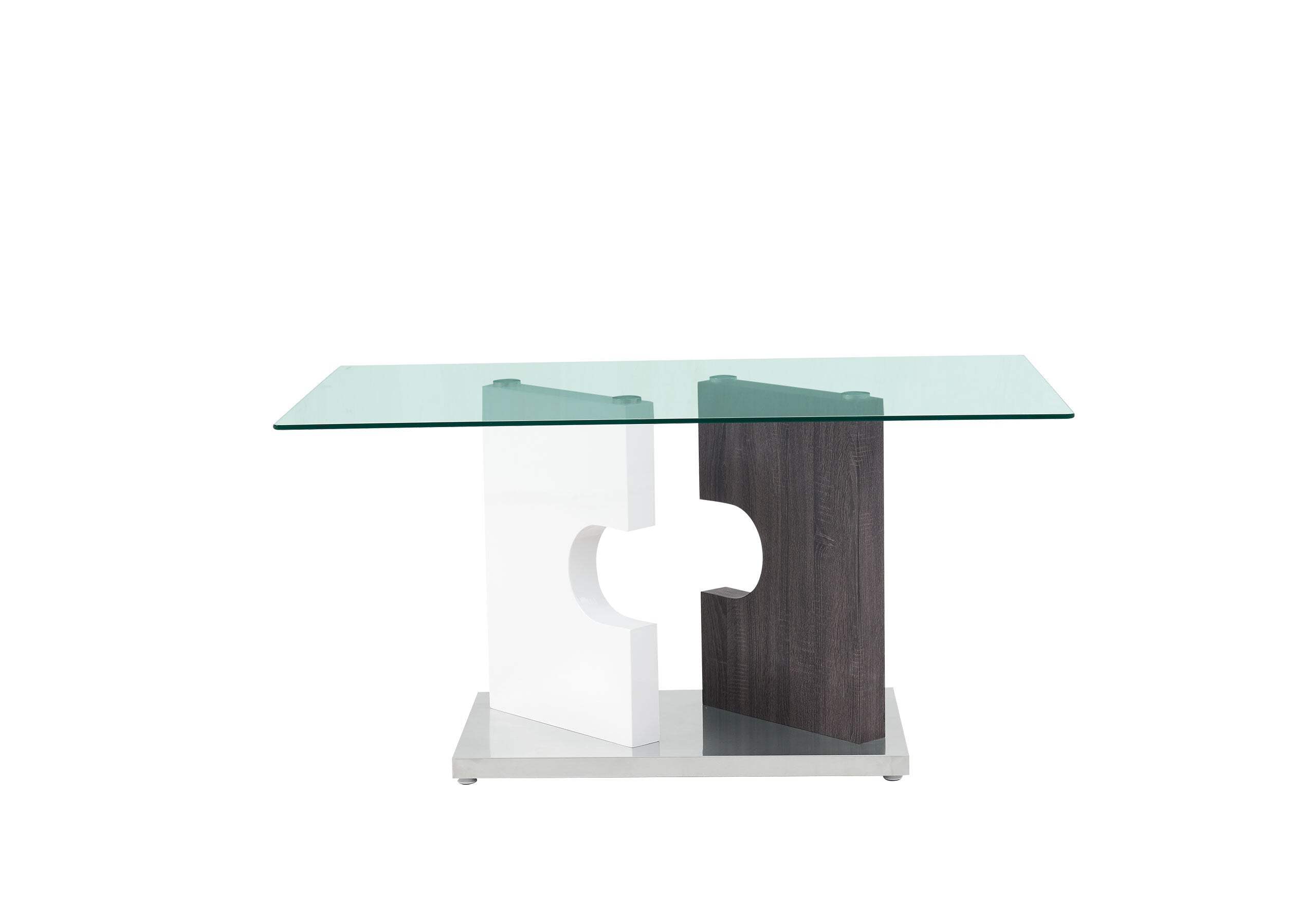 Iris Dining Table Gray Stainless Steel - Walmart.com