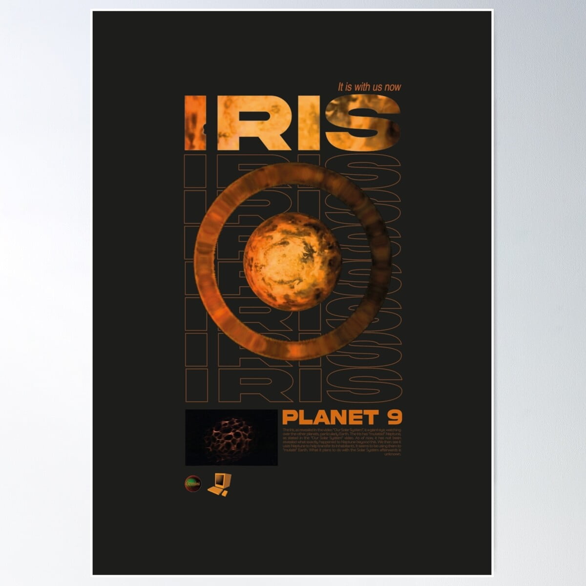 Iris Graphic Planetary Design / Gemini Home Entertainment Poster Wall ...