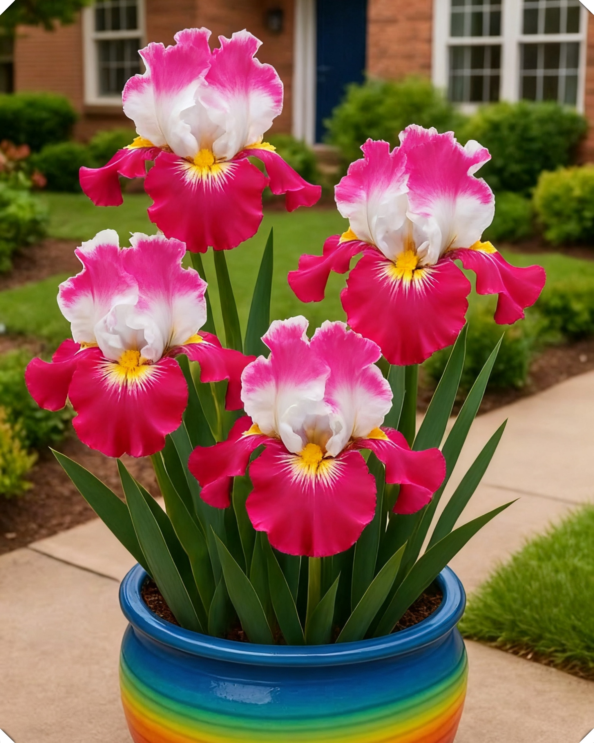 Iris-Natural shape, enhance the sense of gardening - Walmart.com