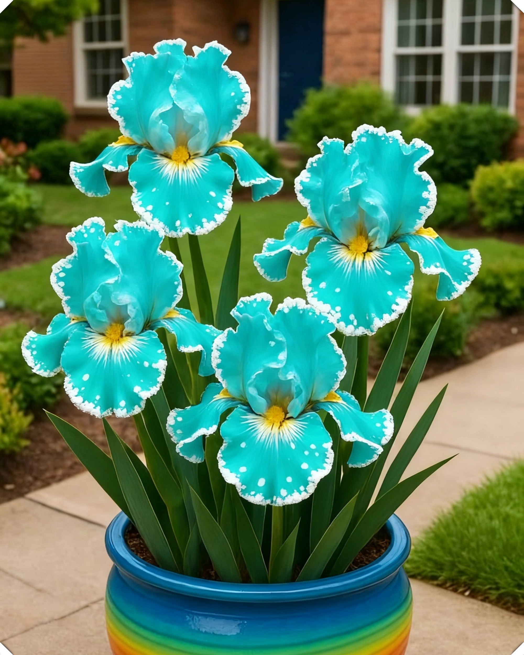 Iris-Natural shape, enhance the sense of gardening - Walmart.com