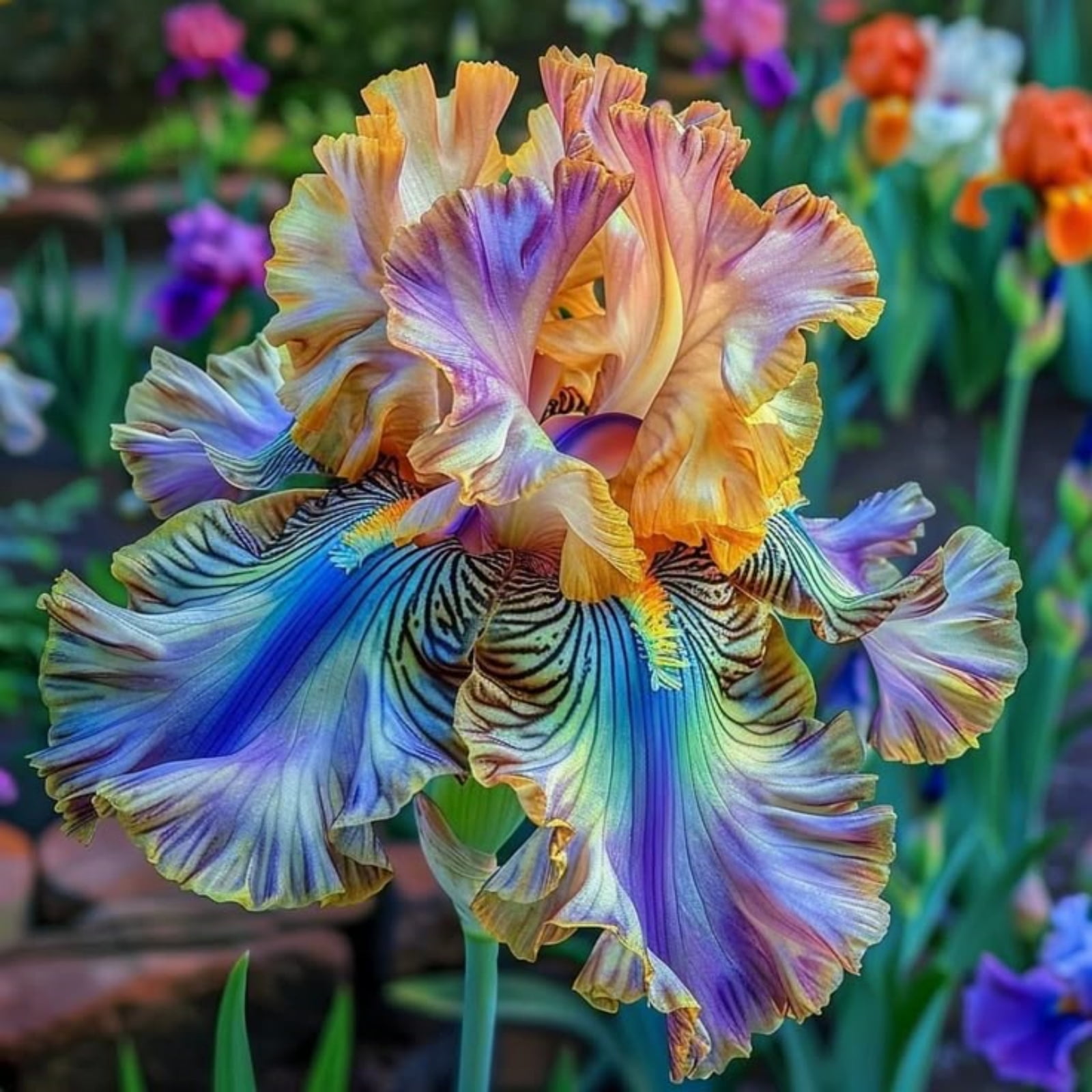 Iris Rhizomes, Iris Plants, Garden Plants, Hardy Flowers, Spring ...