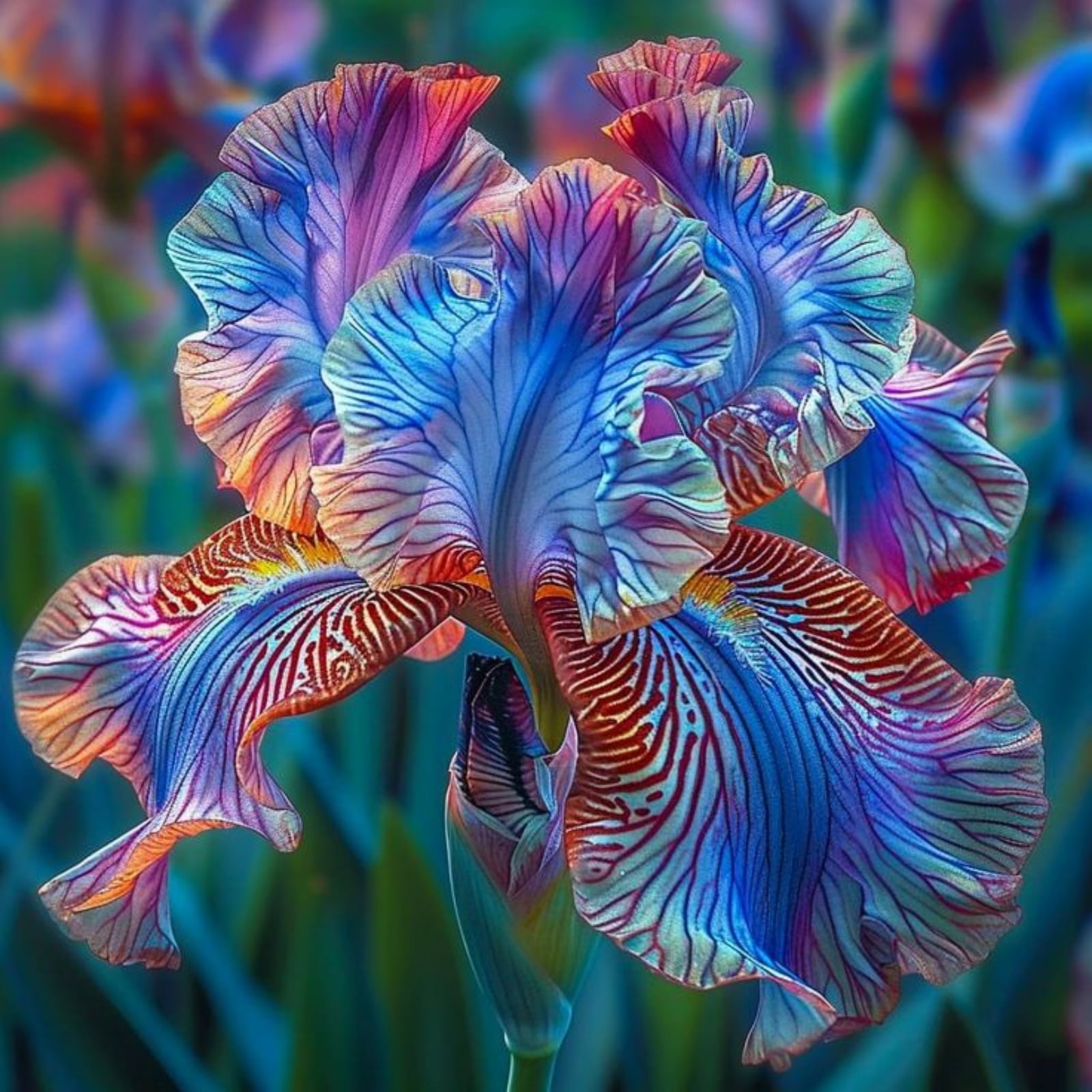 Iris Rhizomes, Iris Plants, Garden Plants, Hardy Flowers, Spring ...