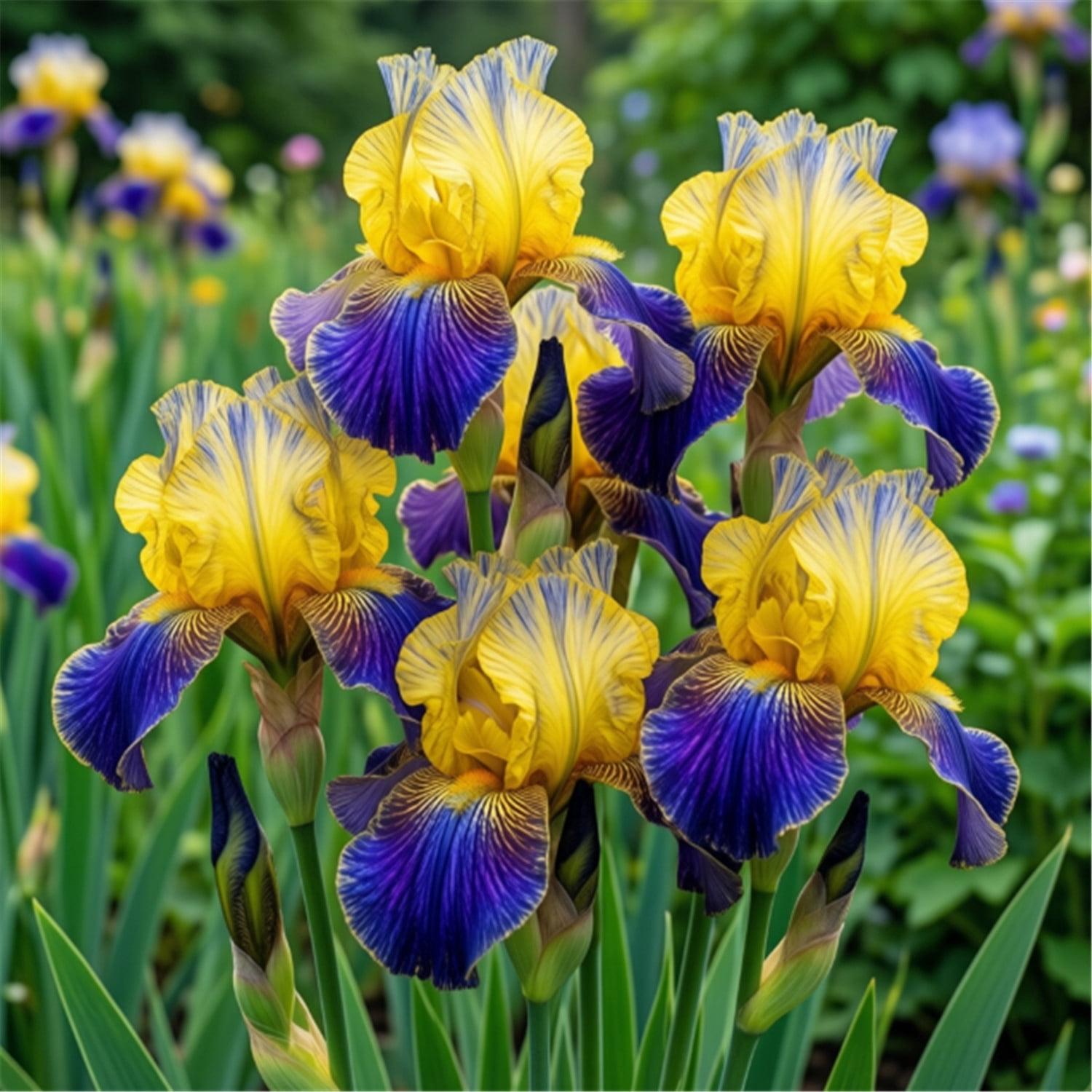 Iris - Thrives in Shade - Tall and elegant - Winter-hardy - Suitable ...